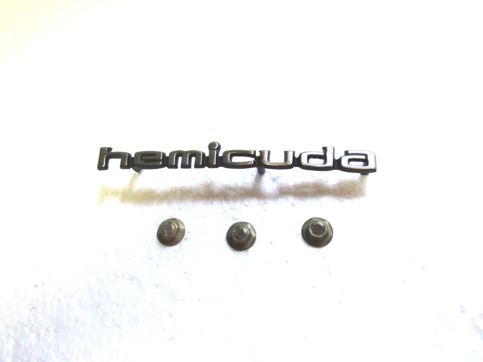 Hood Emblem Brushed 1970 1971 Hemi Cuda Shaker