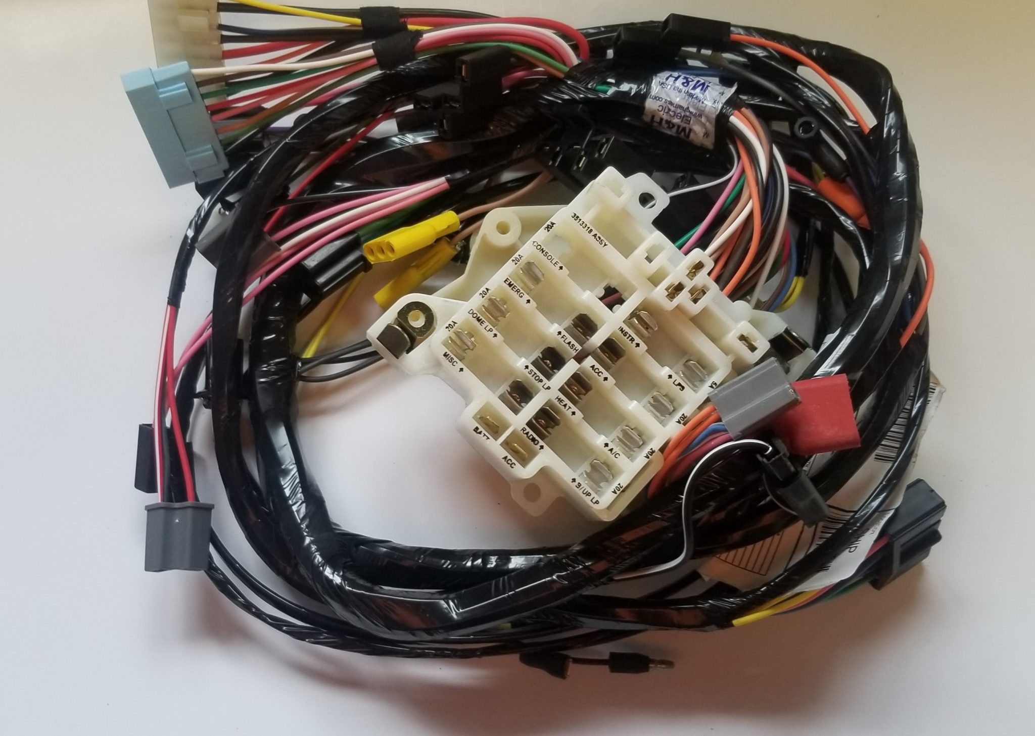 71 E-Body Challenge Cuda Barracuda Rally Dash Wiring Harness CHEHU291E ...