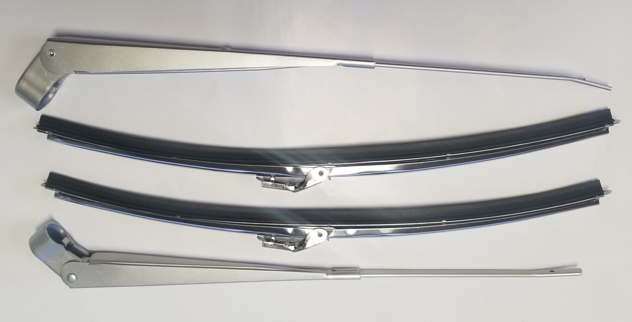 66-67 B 68-70 B-Body Convertible Windshield Wiper Arms and Blades Pair ...