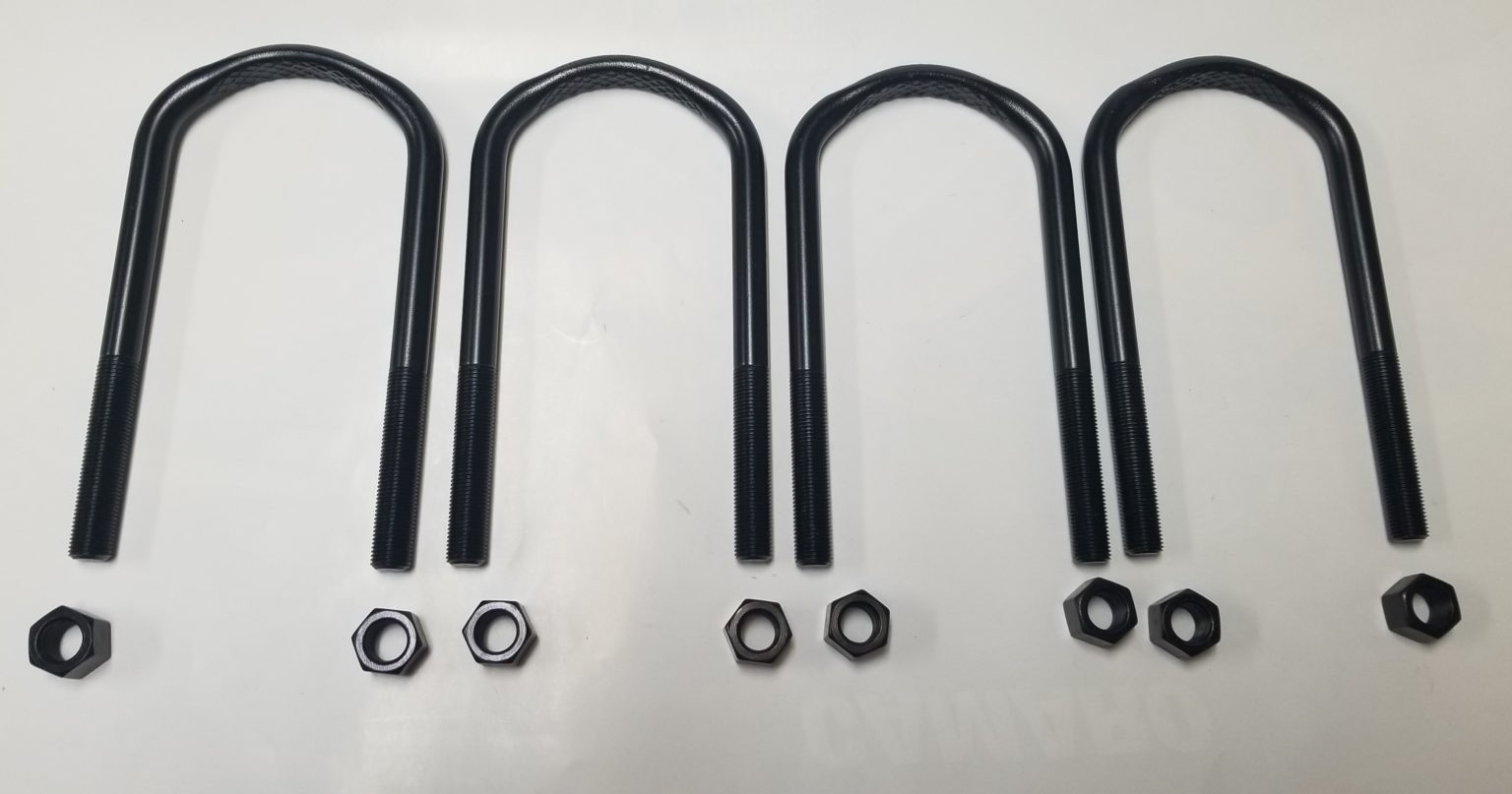 62-72 B, 67-72 A, 71-74 E and 62-71 C-Body, U-Bolts, 7 inch - for 3 ...